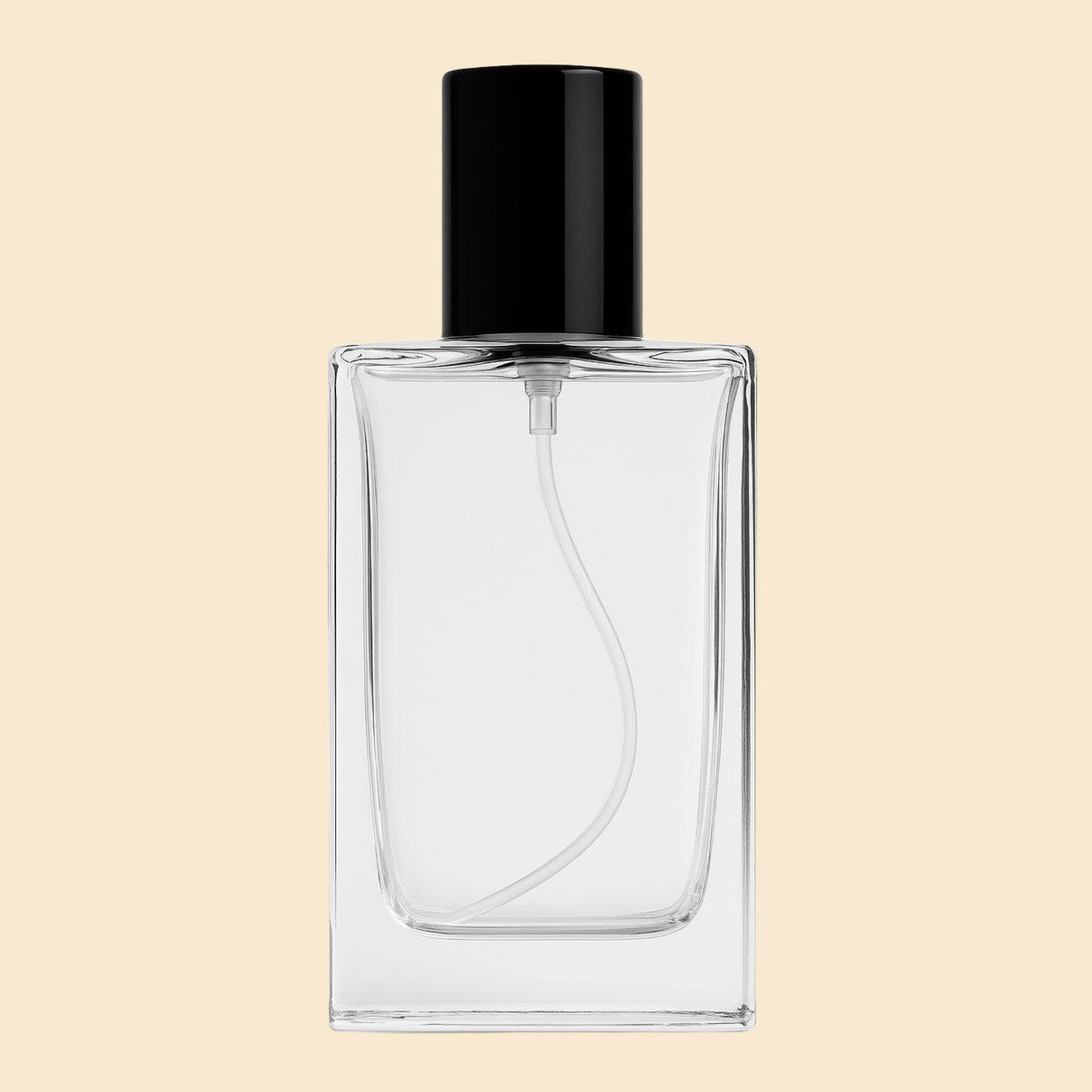 50ml Transparent Empty Glass Perfume Bottle | UK Style Large – Refilla ...