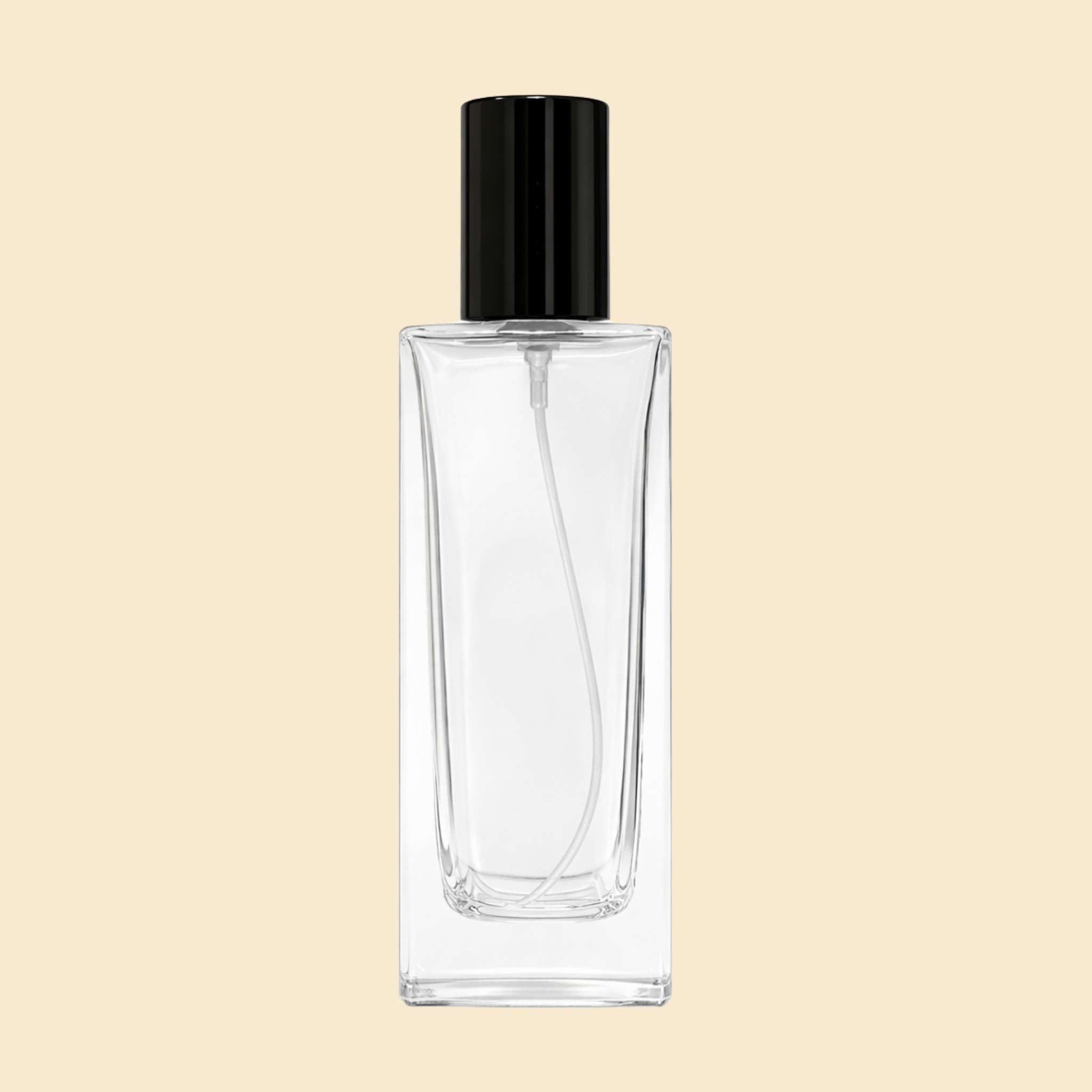 50ml Long Rectangular Glass Perfume Bottle | Trending & Budget-Friendly ...