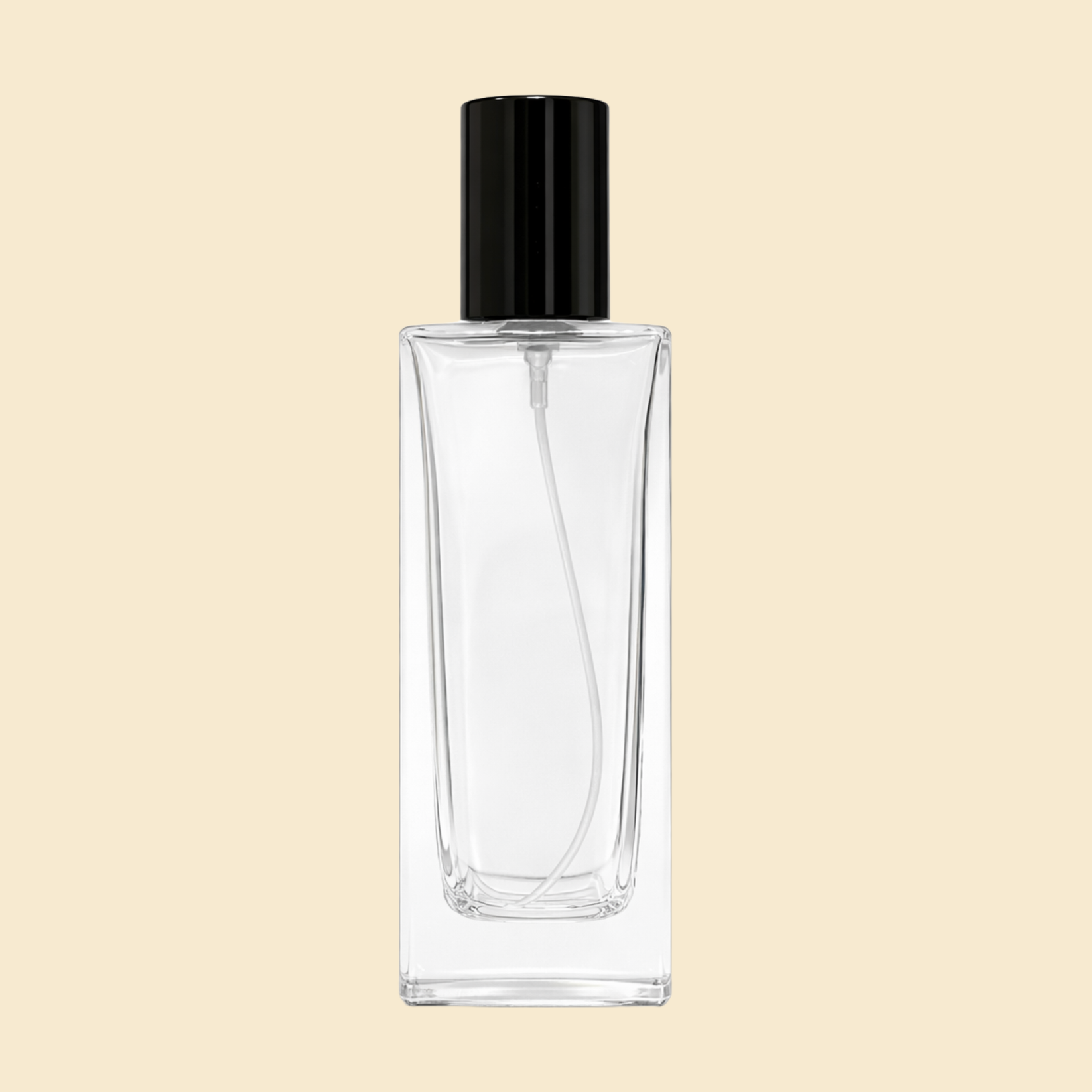 50ml Long Rectangular Glass Perfume Bottle | Trending & Budget-Friendly ...